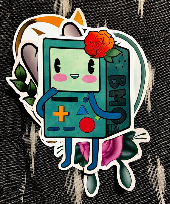 BMO Rose Sticker | Etsy