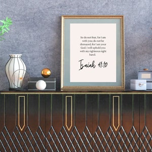 DO NOT FEAR, Isaiah 41:10, Minimalist Christian Wall Art, Bible Verse ...