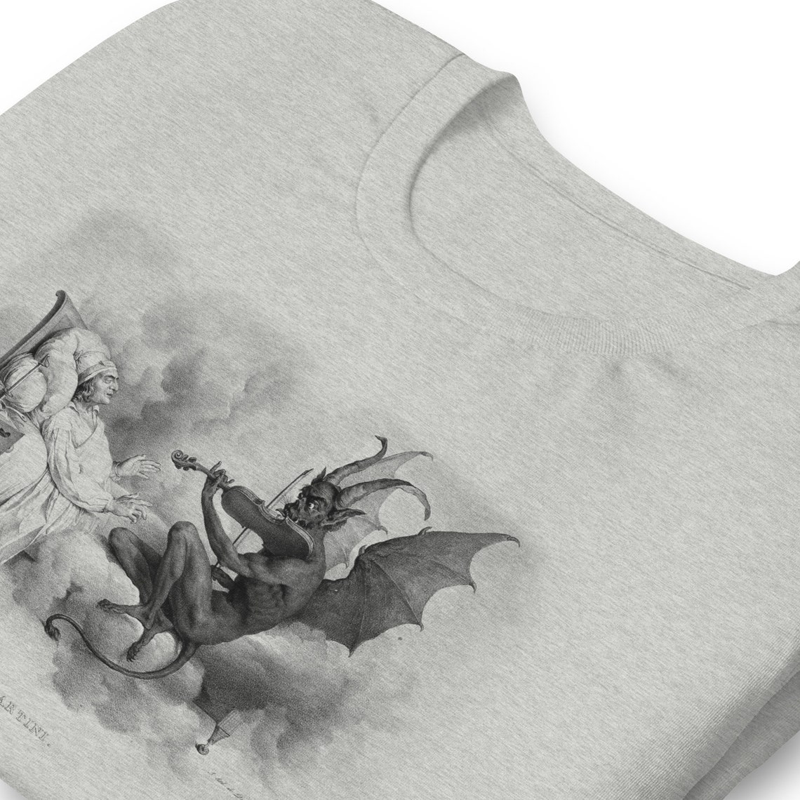 Tartinis Dream T-shirt | Devil Plays Violin Shirt | Demon Violin Shirt ...