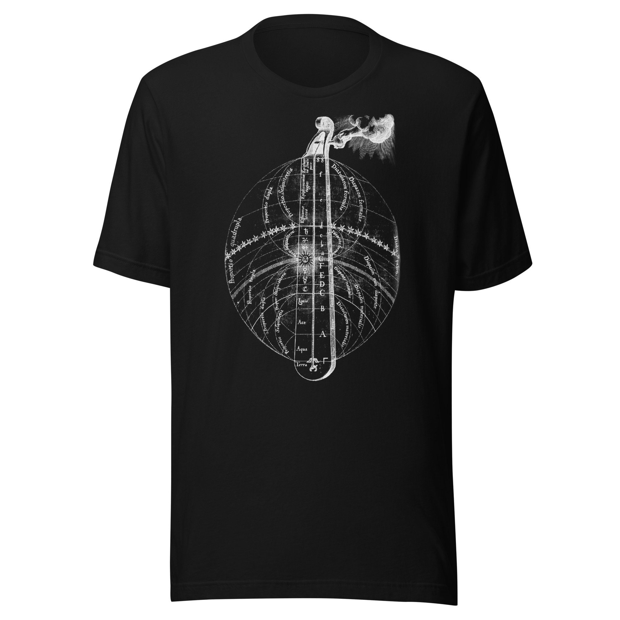 Cosmic Musical Instrument T-shirt | Robert Fludd Shirt | the World ...