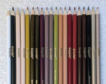 20 Crayola Blue Colored Pencil Crayons Mixed Shades Set Full Length ...