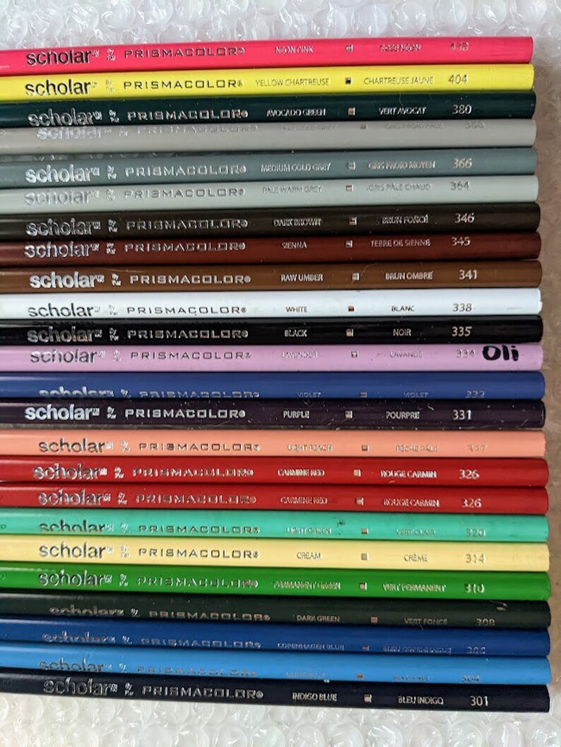 24 Prismacolor Scholar Colored Pencil Crayon Random Mixed Set Modern ...