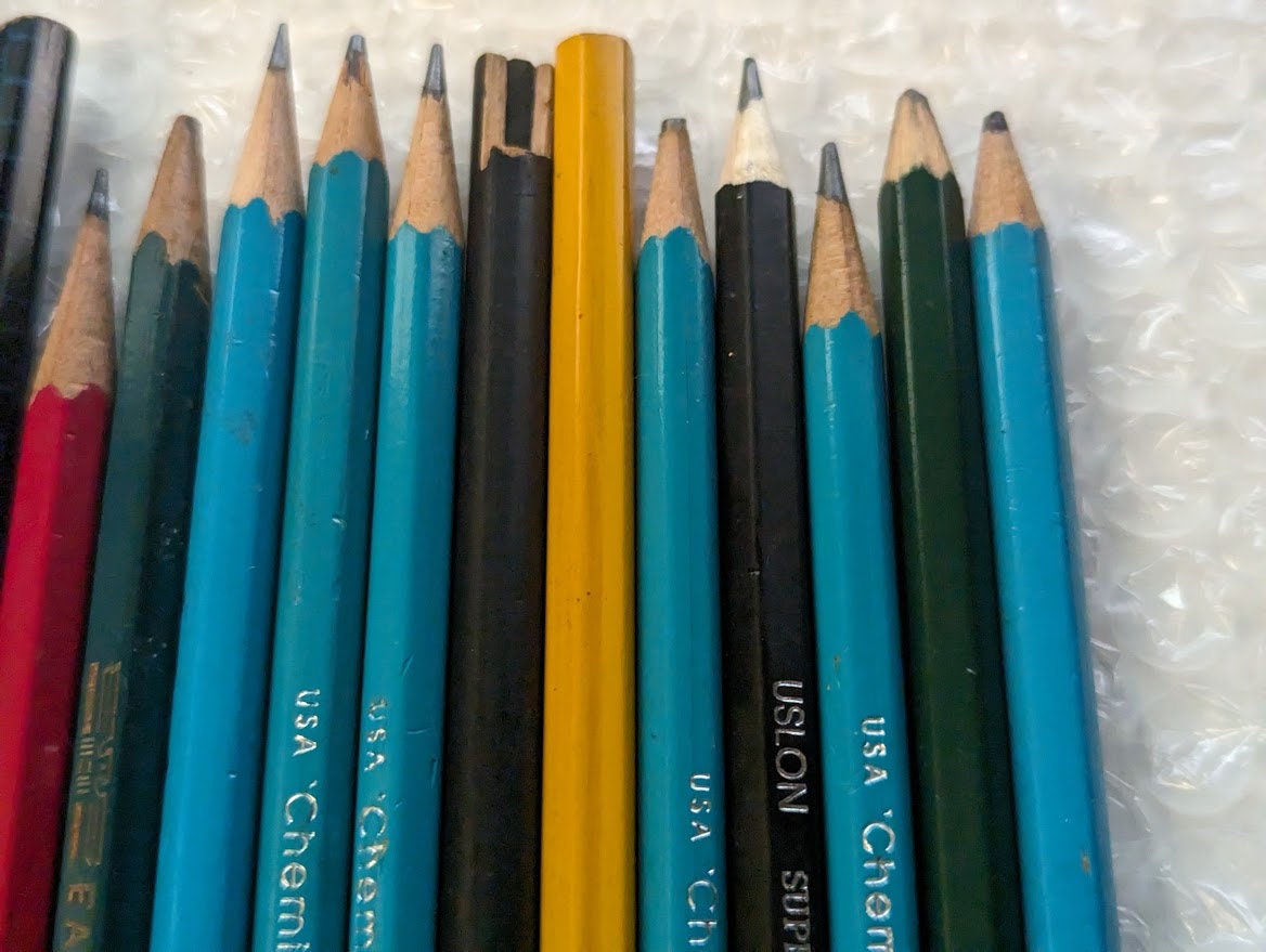 24 Berol & Eagle Turquoise Sketching Graphite Lead Pencil Set Plus ...