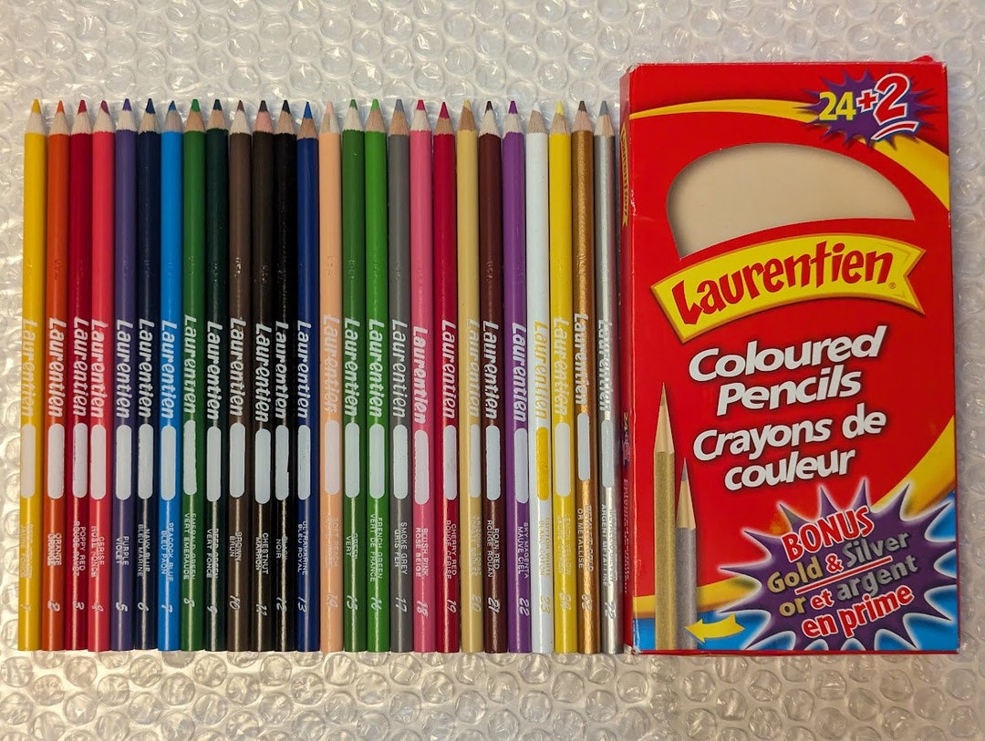26 Laurentien Colored Pencil Crayon Full Length Set in - Etsy