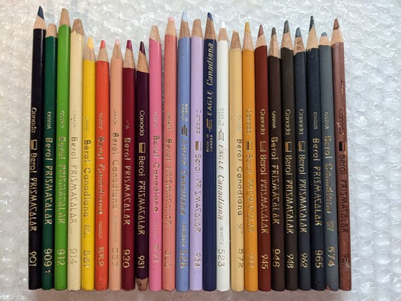 24 Vintage Berol Prismacolor & Berol Eagle Canadiana Colored - Etsy