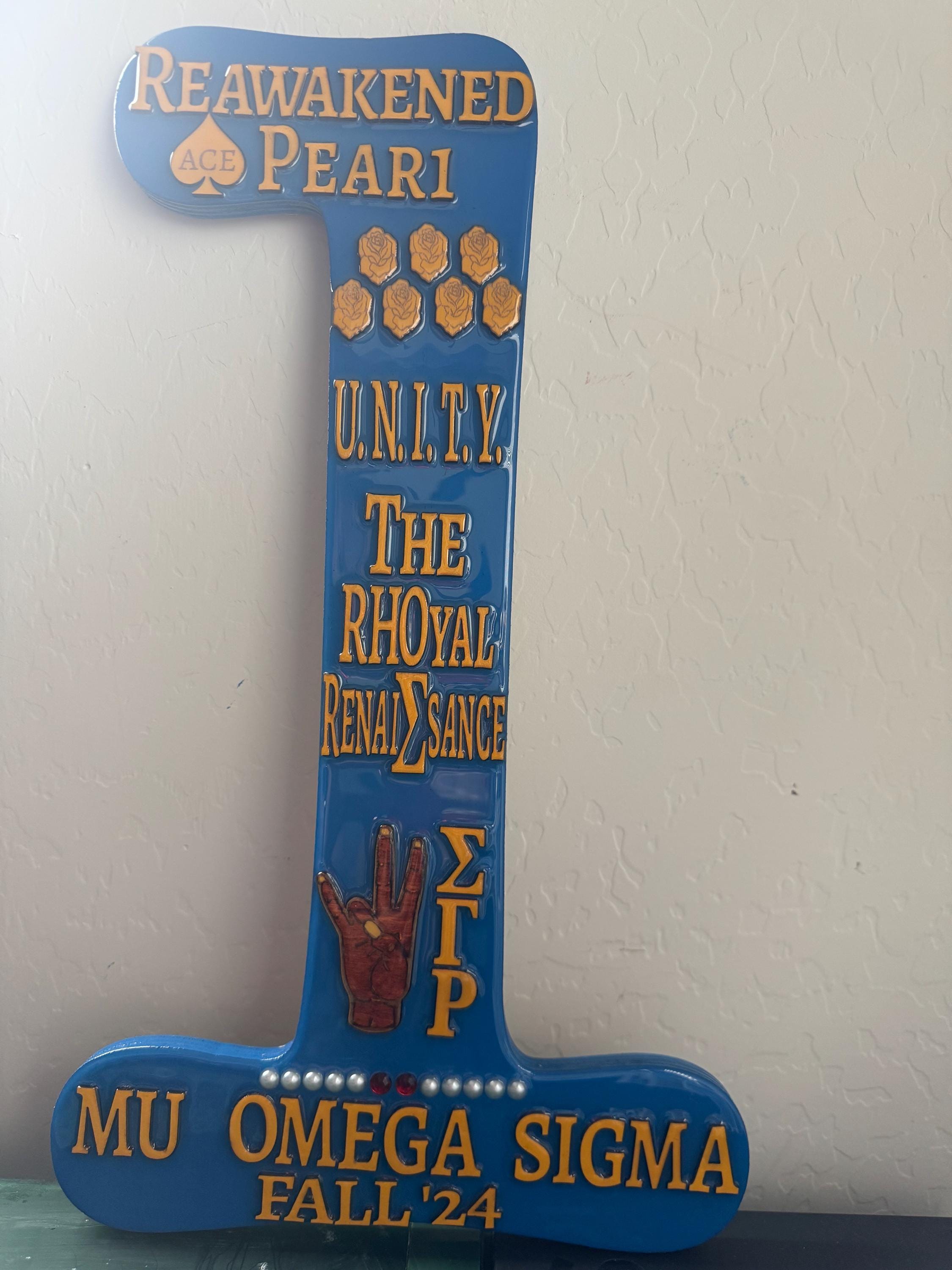 18” Wooden Fraternity/sorority Number Wall Hanging (single Digit ...