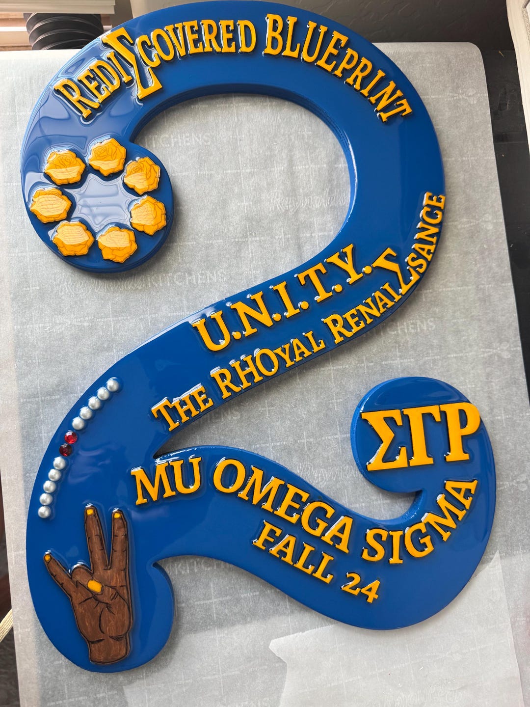 18” Wooden Fraternity/sorority Number Wall Hanging (single Digit ...