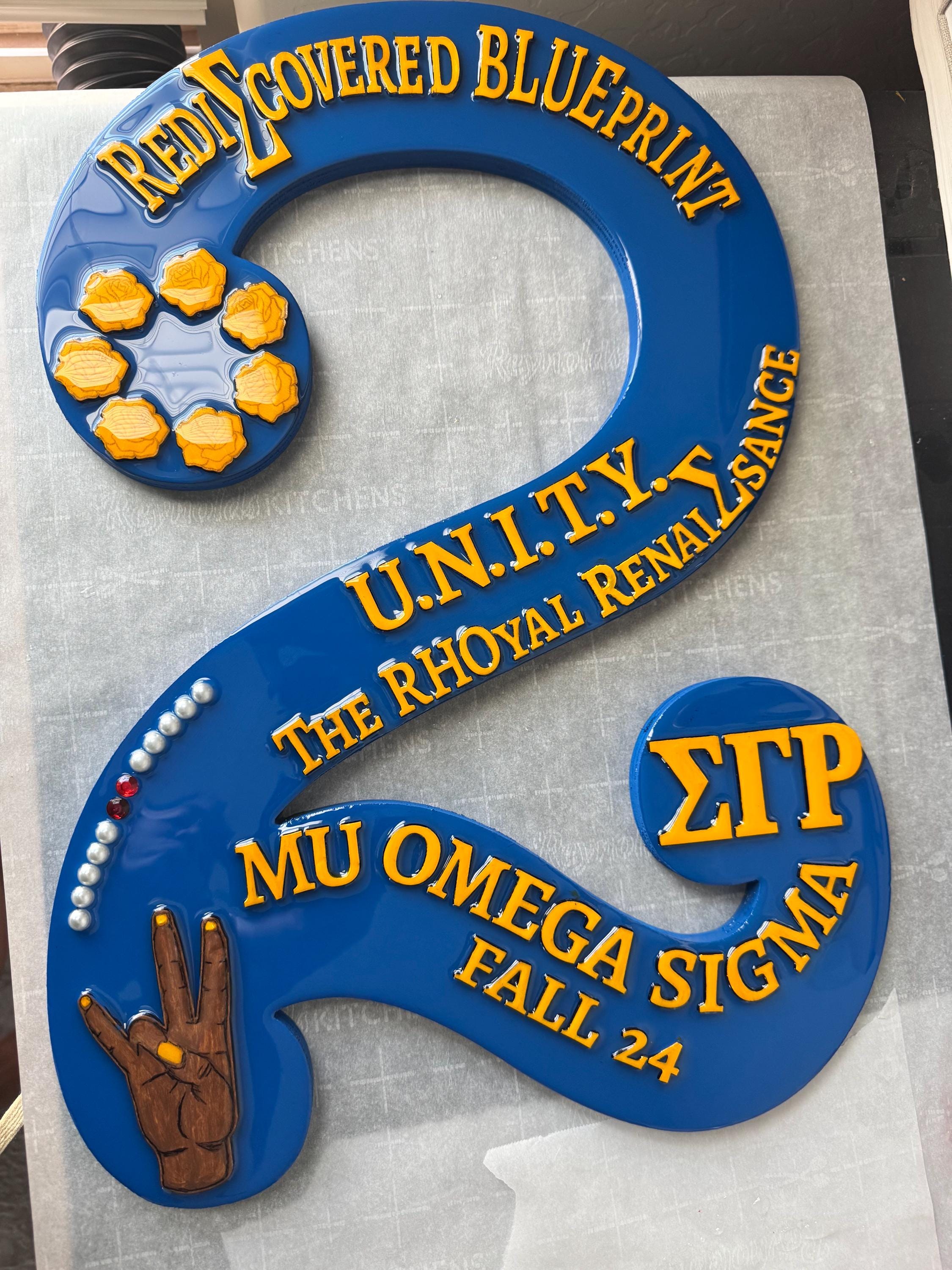 18” Wooden Fraternity/sorority Number Wall Hanging (single Digit ...