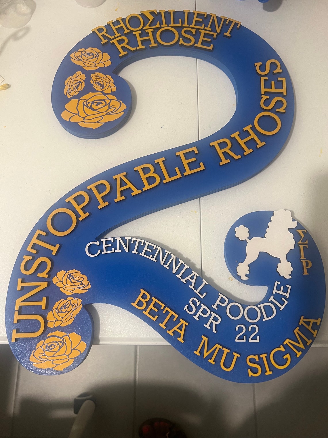 18” Wooden Fraternity/sorority Number Wall Hanging (single Digit ...