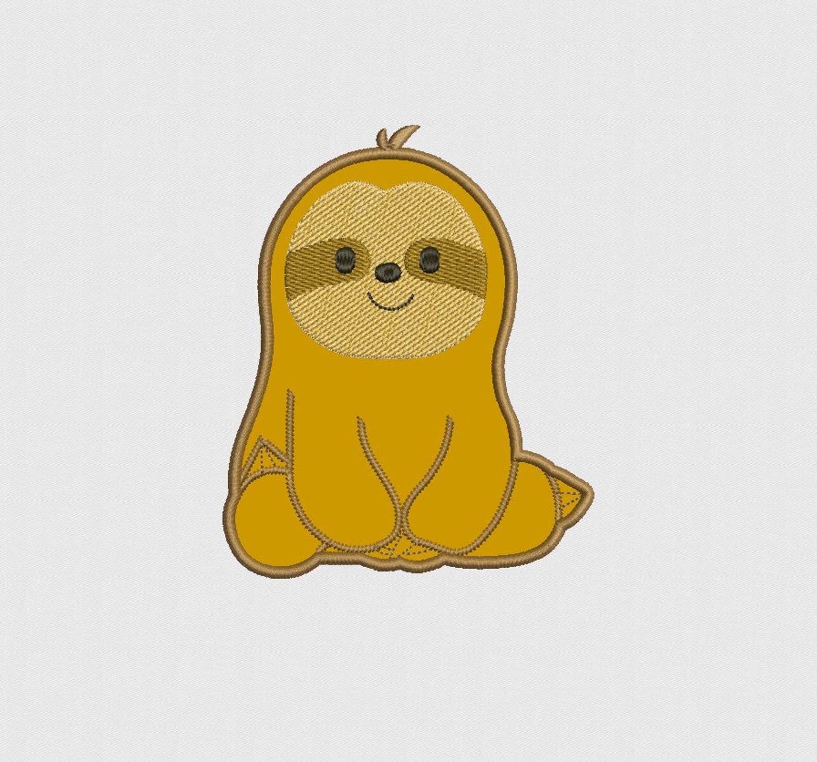 Sloth Embroidery Design Applique Machine Embroidery Applique | Etsy