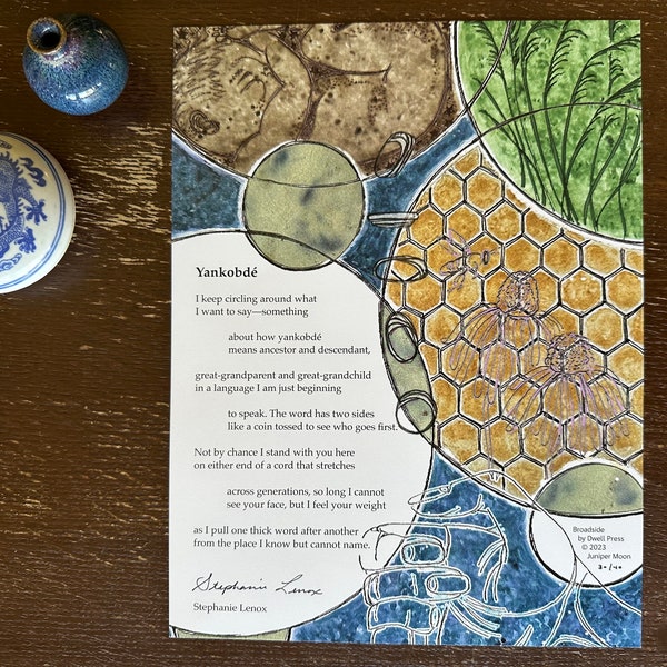 Poetry Broadside - Etsy