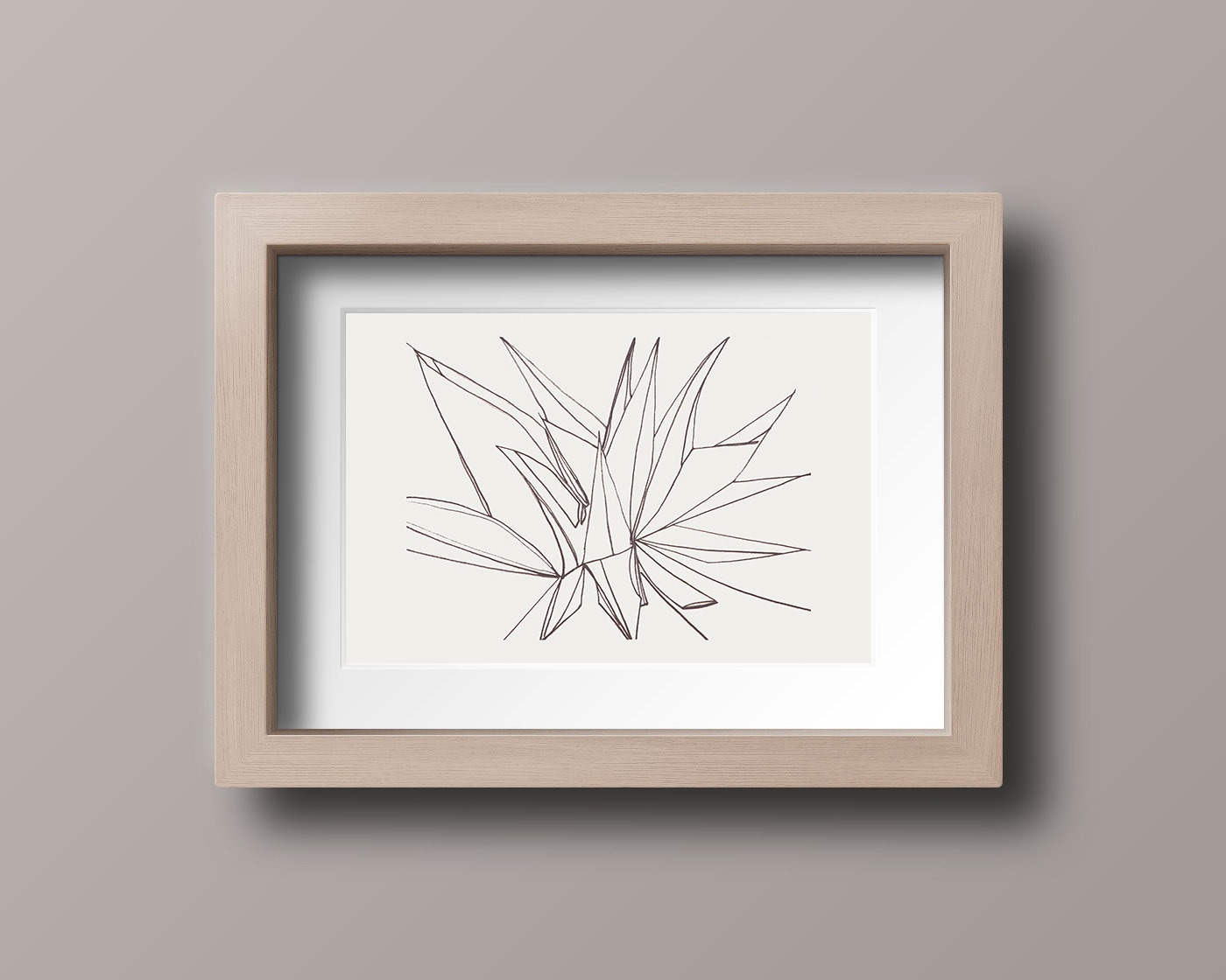 Line Drawing Agave Abstract 2 Botanical, Cactus, Modern Art Print ...