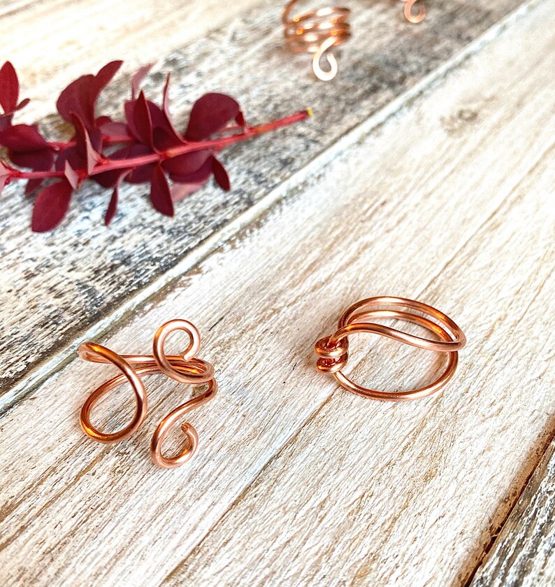 Copper Ring, Pure Copper Rings, Copper Wire Rings, Handmade Wire Rings ...