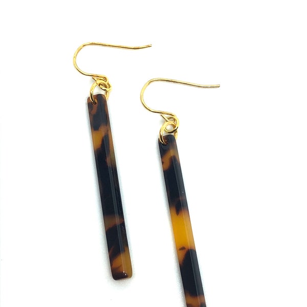 Tortoise Shell Earrings - Etsy