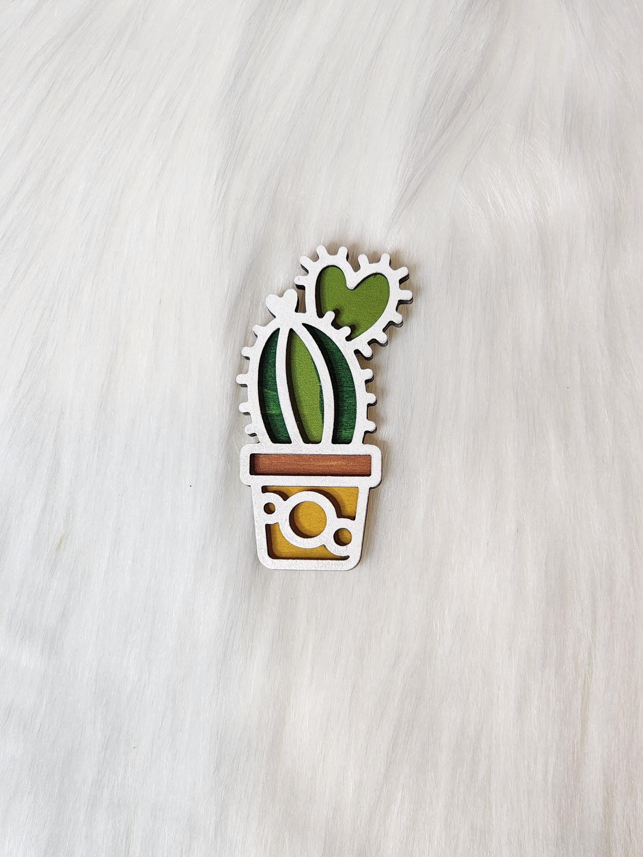 Cactus Laser Cut Magnets Set of 4 - Etsy