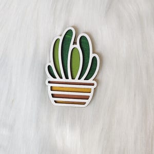 Cactus Laser Cut Magnets Set of 4 - Etsy