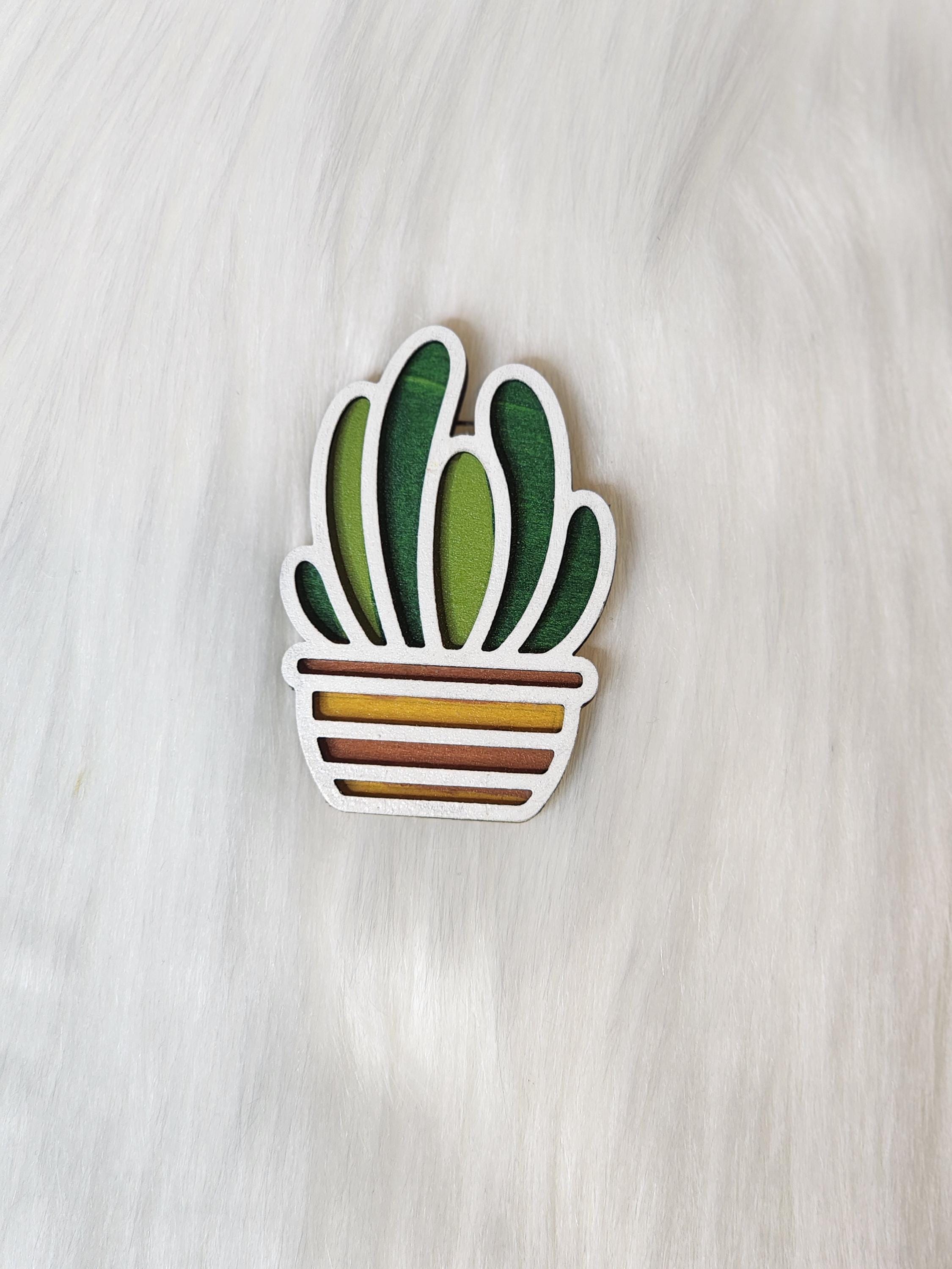 Cactus Laser Cut Magnets Set of 4 - Etsy