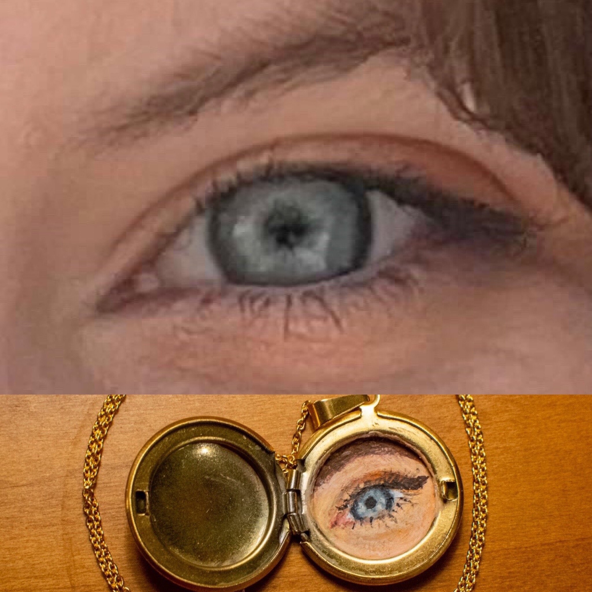 Custom Lover's Eye Locket - Etsy