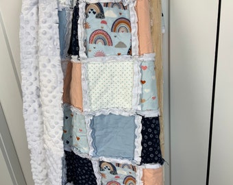 Baby Girl Rag Quilt | Etsy