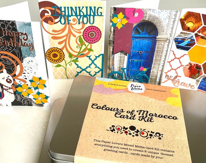 Card Making Kit Magical Moroccan Colours 8 Cards- Papercraft - Etsy