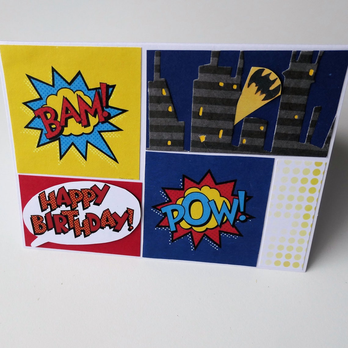 Superhero Birthday Card - Etsy