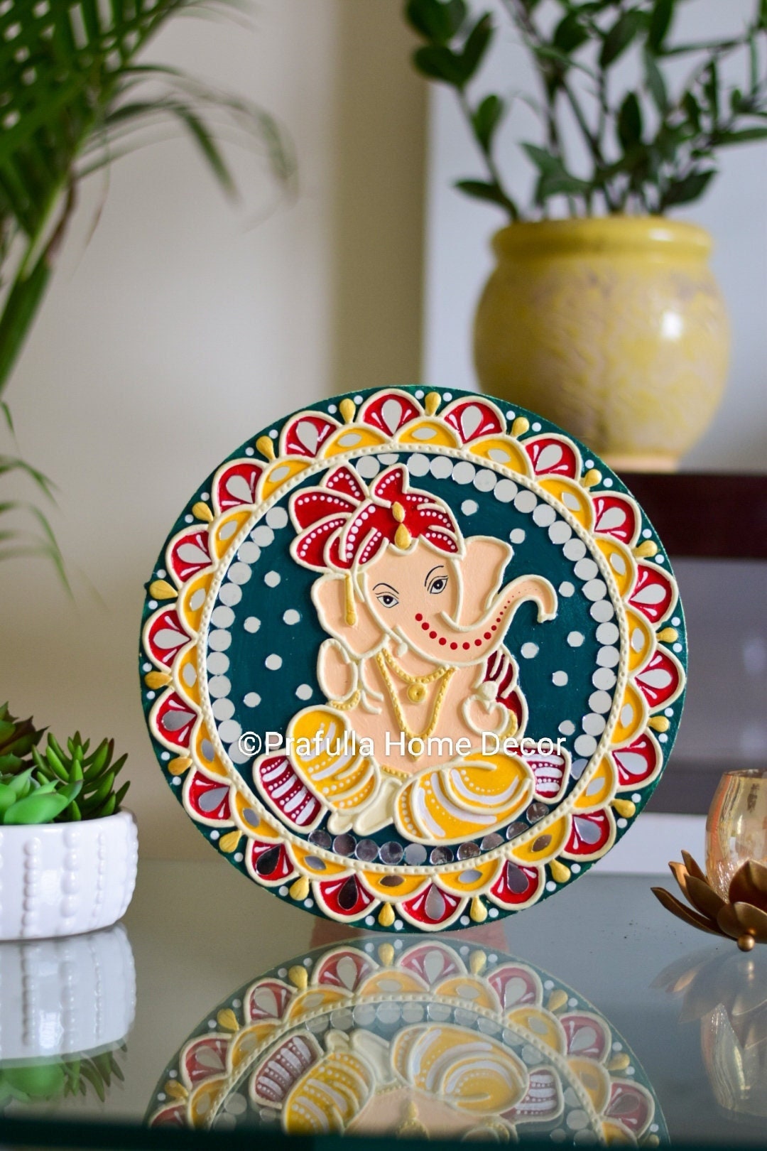 Buy Ganesh Home Decor Ganesha Wall Hanging Lippan Art Wall Online in ...