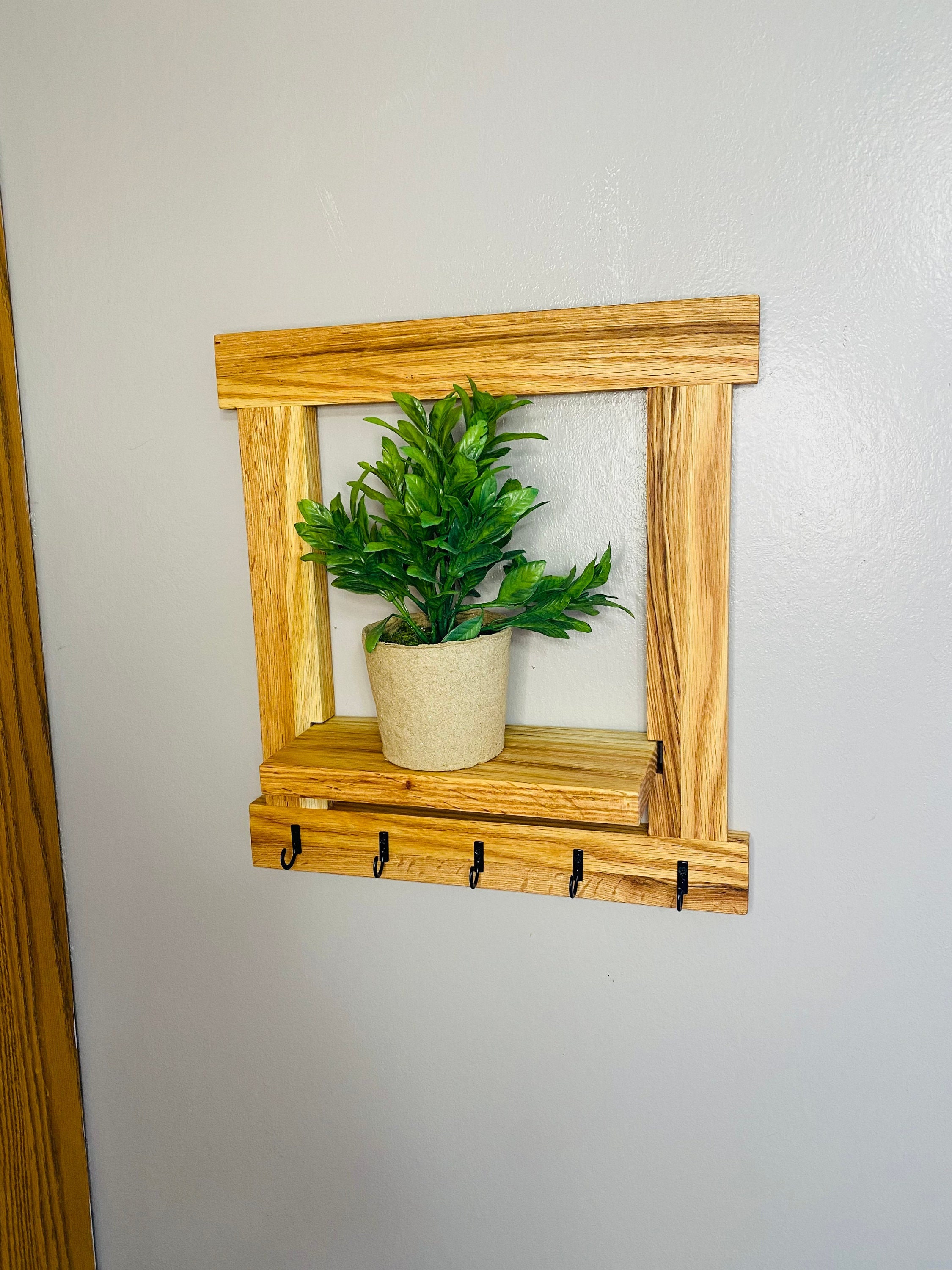 Picture Frame Floating Shelf Plant Shelf Key Holder Shelf Minimalist ...