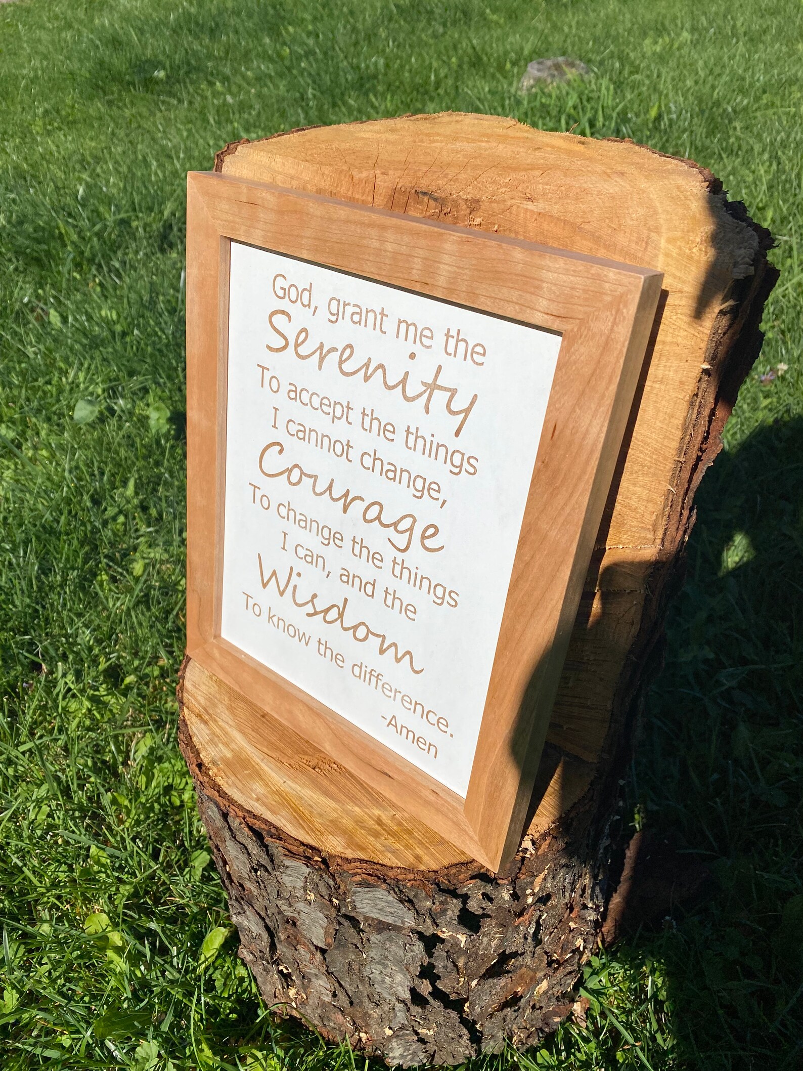 Serenity Prayer Sign Serenity Prayer AA Gifts Serenity | Etsy