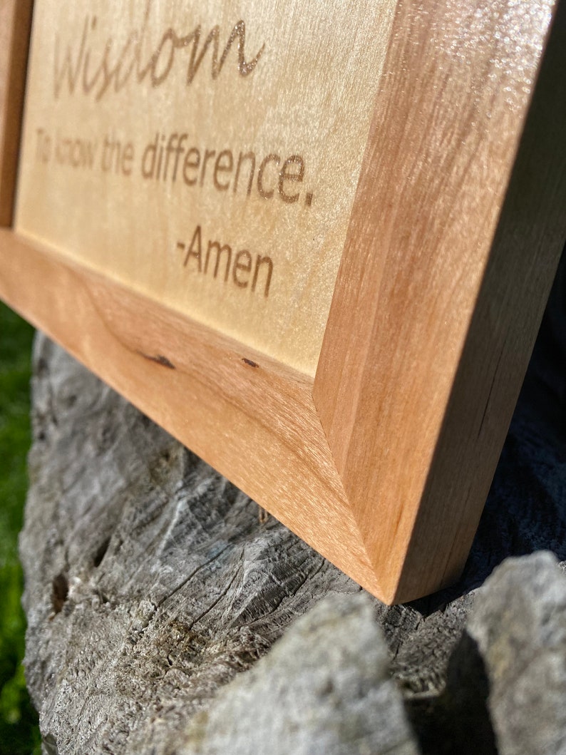 Serenity Prayer Sign Serenity Prayer AA Gifts Serenity | Etsy