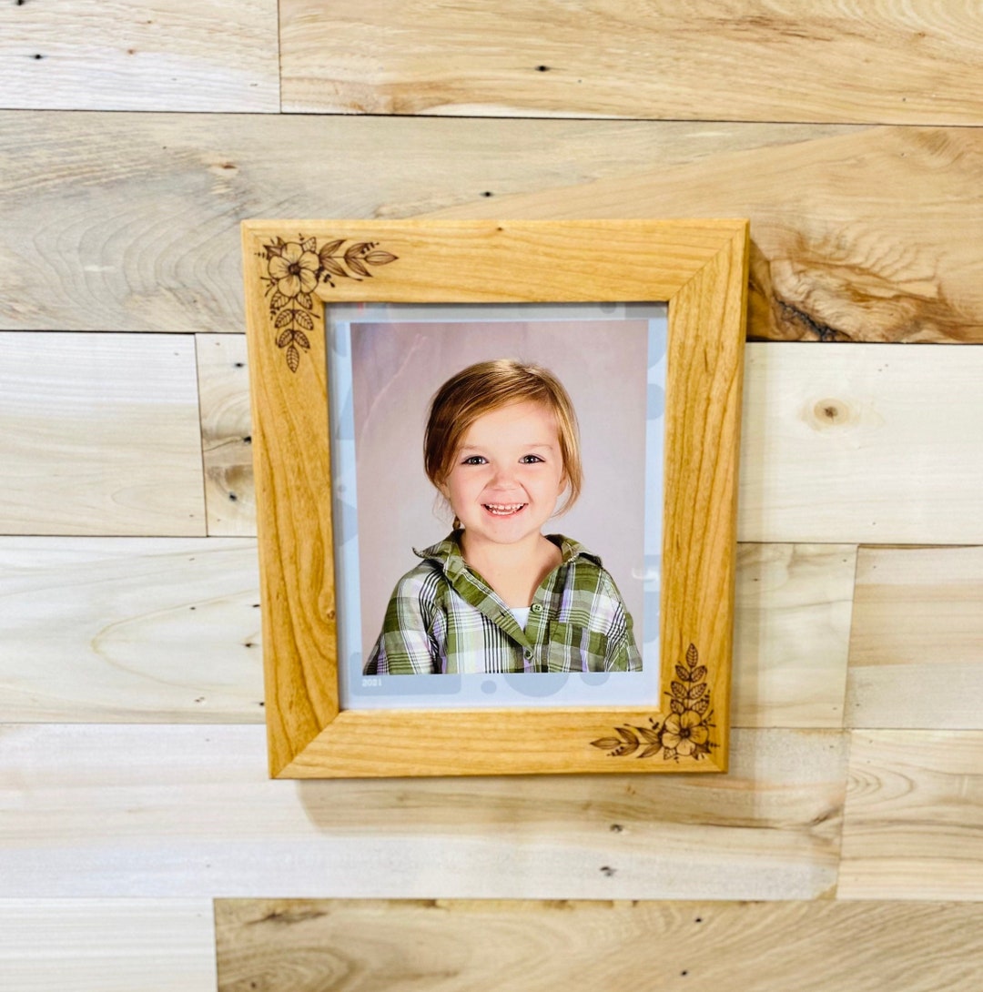 8x10 Engraved Cherry Picture Frame | Photo Frame | for Her | for Girl ...