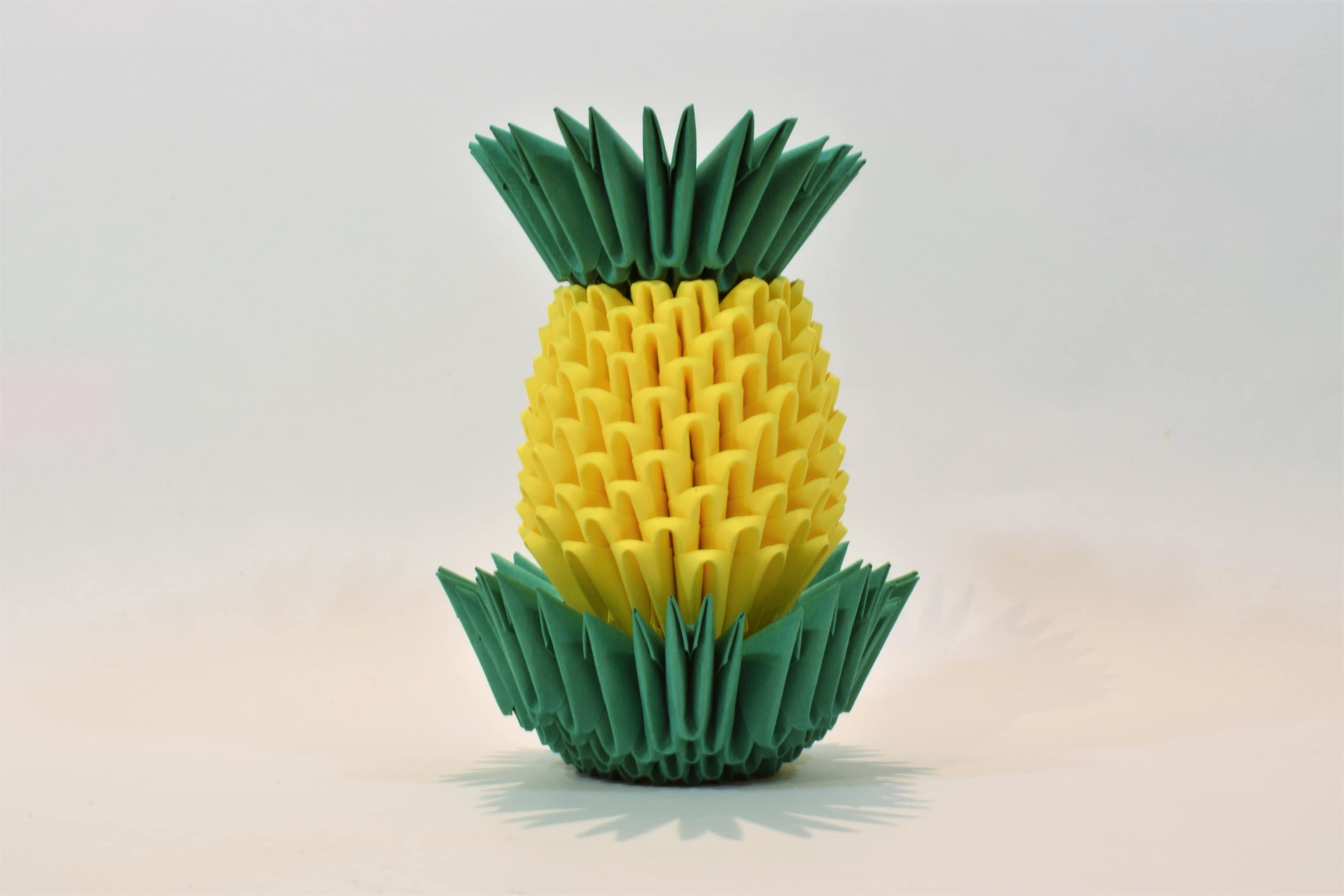 Pineapple - 3D Origami DIY - Etsy