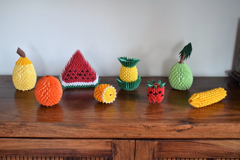 Pineapple - 3D Origami DIY - Etsy