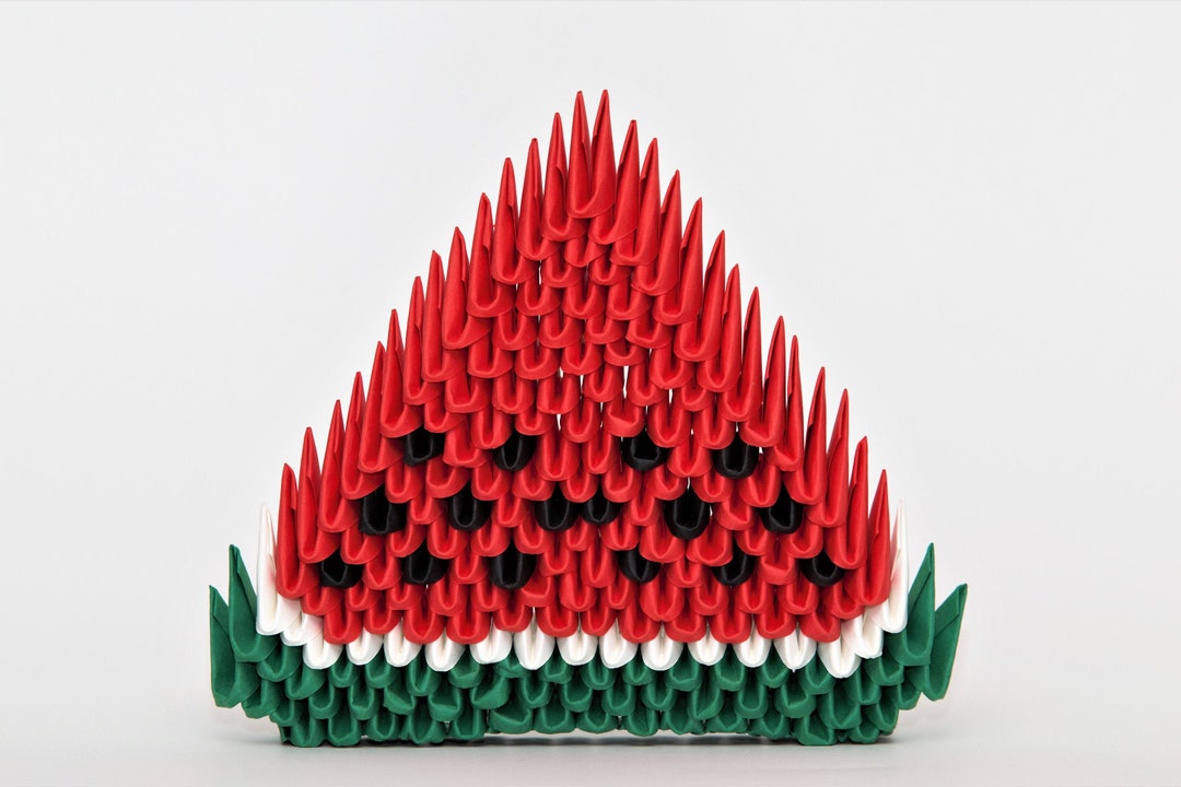 Watermelon - 3D Origami DIY - Etsy