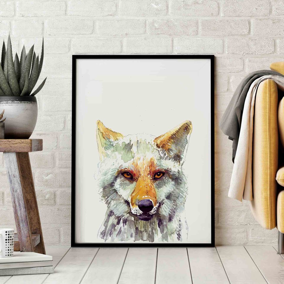 Wolf Print, 29,7x42 Cm, Animal, Wolf Poster, Wolf Art, Wolf Watercolour ...