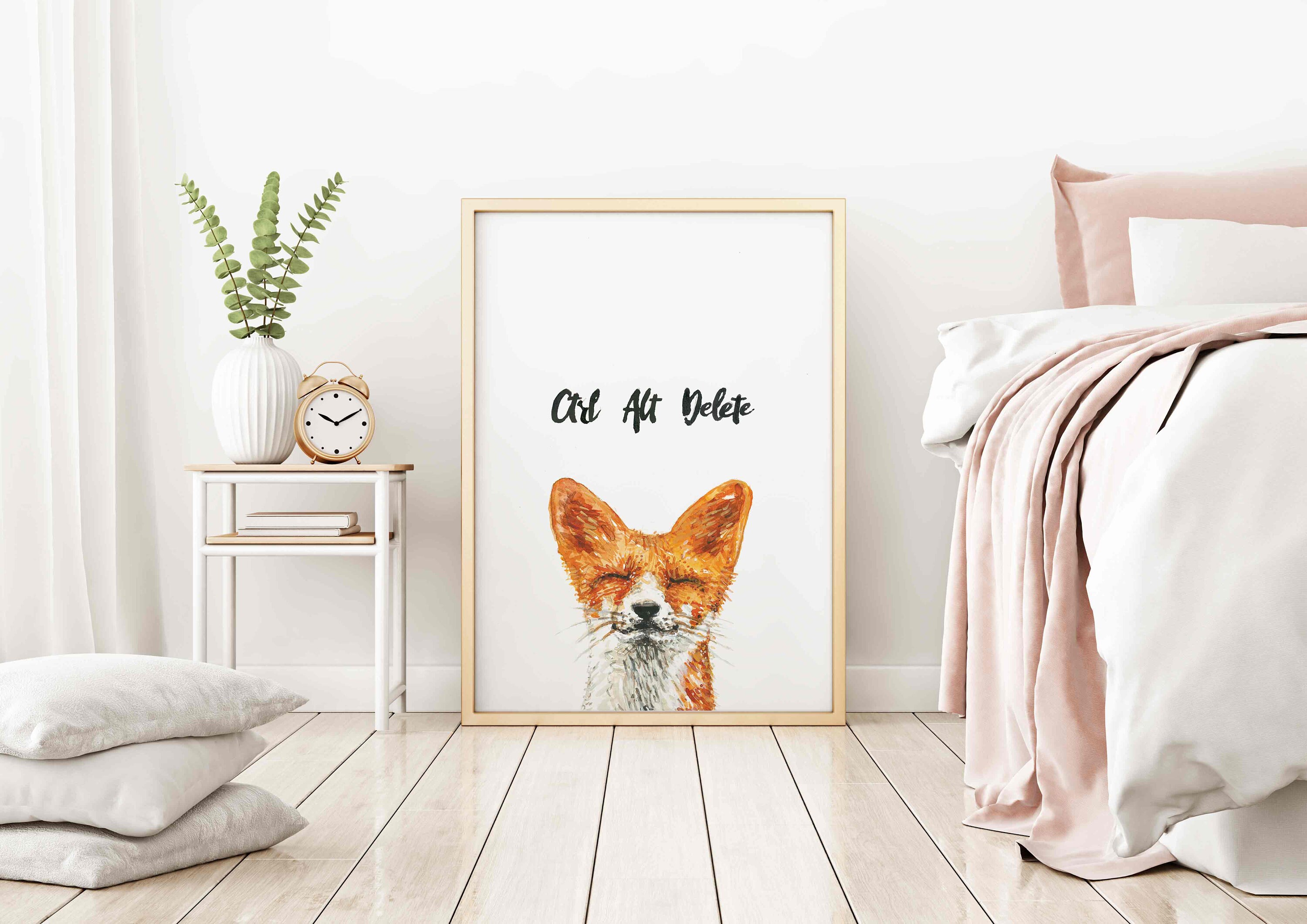 Fox Print, 29,7x42 Cm, Fox Poster, Fox Fine Art, Home Deco, Animal ...