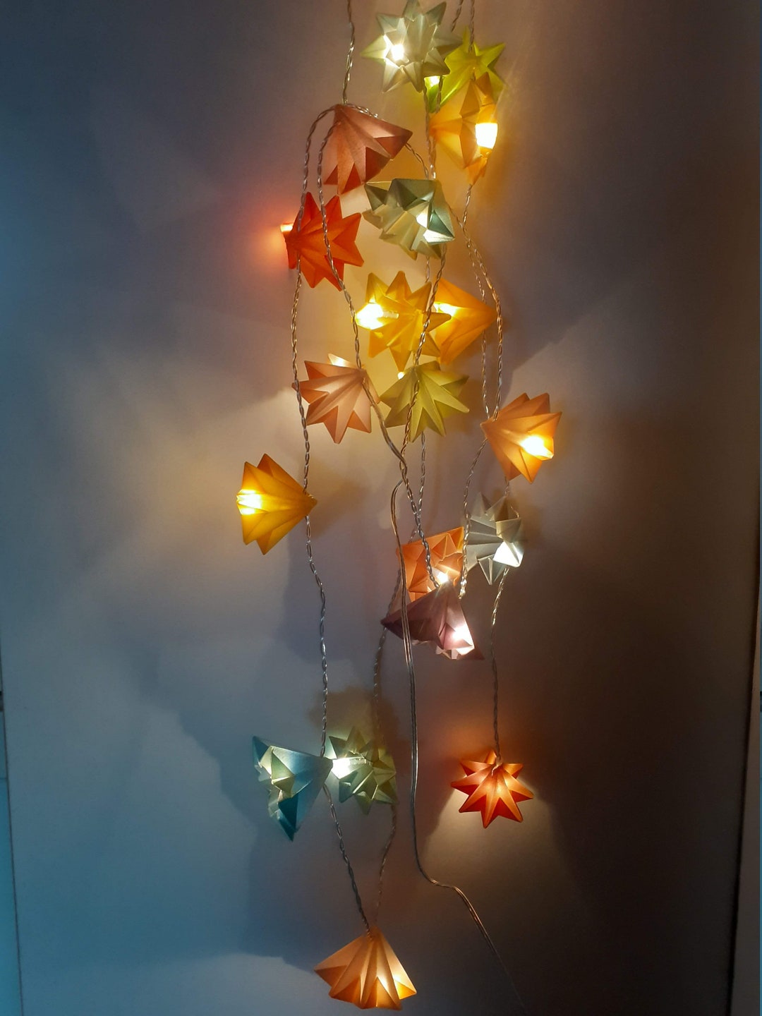 Origami Paper Lantern LED Fairylights - Etsy