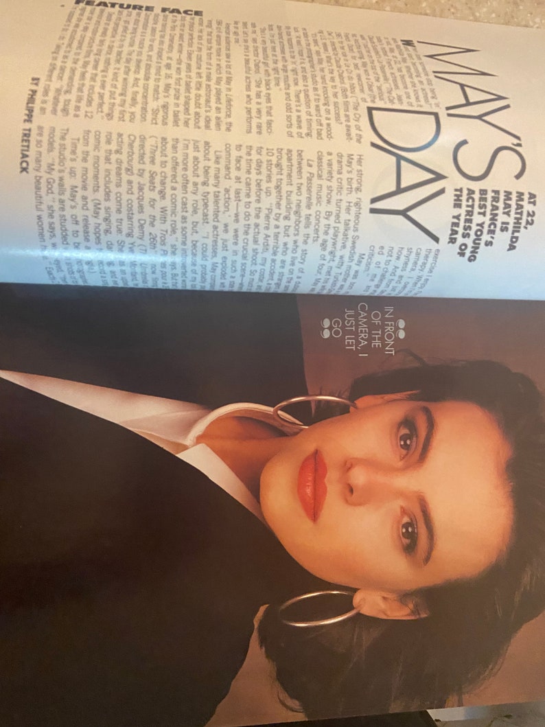 Elle Magazine July 1988 Rachel Hunter Mathilda May jackson Pollock - Etsy