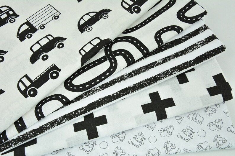 Race track fabric by the yard Cotton fabric Kids fabric | Etsy