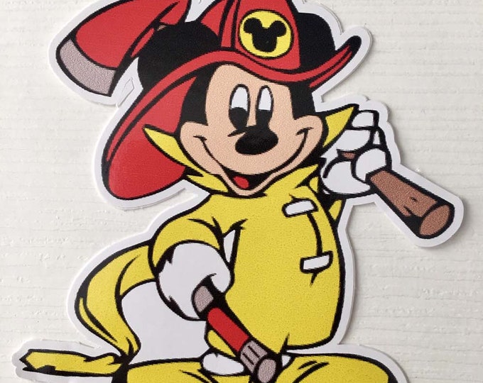 Disney THIN RED LINE Mickey Minnie 30 Mil Magnet - Etsy