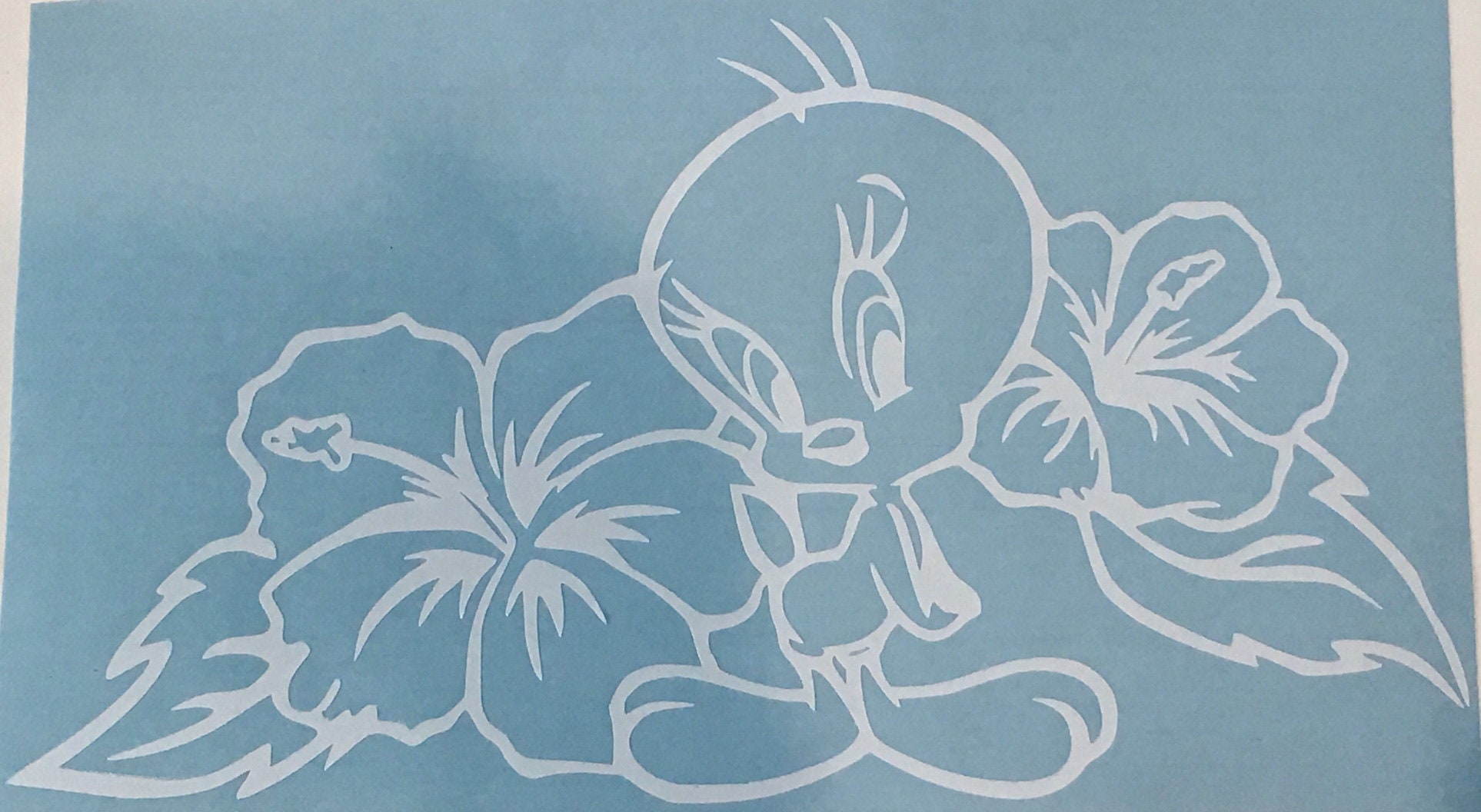 Tweety Bird Holding A Flower