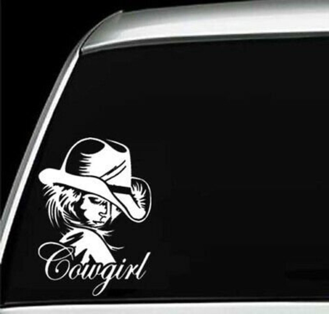 Sexy Beautiful Cowgirl Country Girl Window Truck Car Bumper Laptop ...