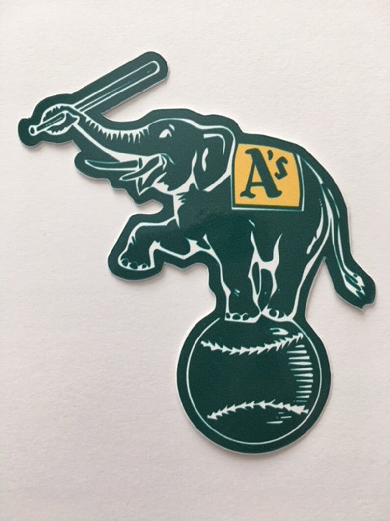 Oakland Athletics Oakland A's Elephant Logo Car Window | Etsy