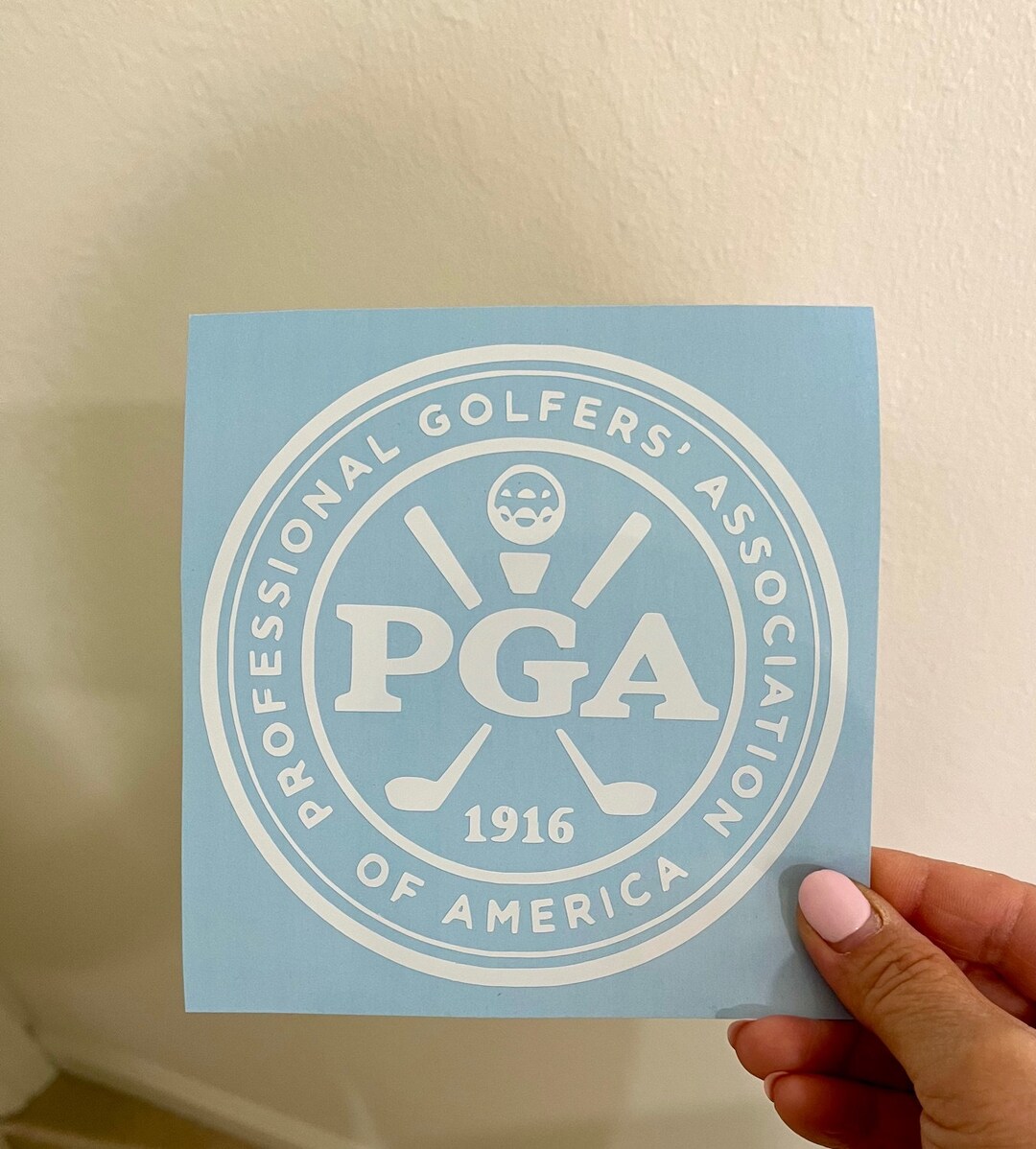 Golf PGA Professional Car Window Vinyl Decal Sticker - Etsy
