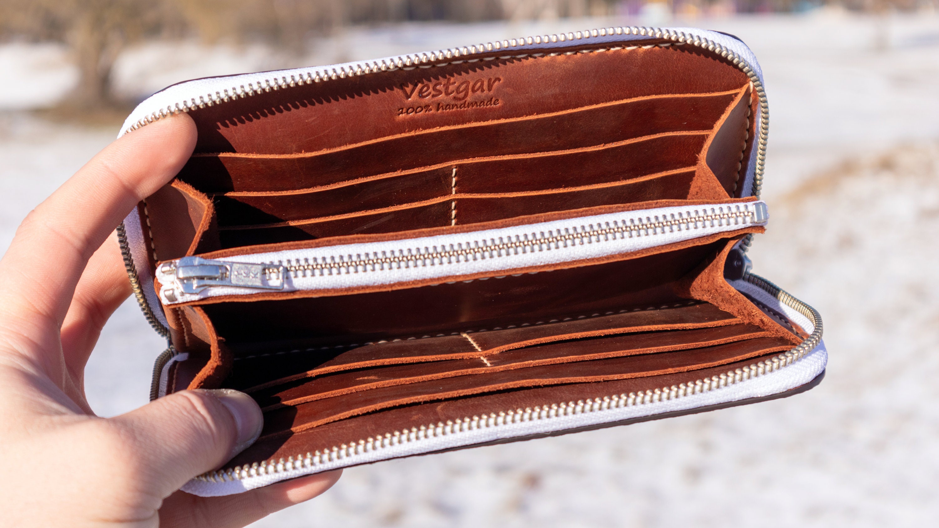 Leather Zip Wallet PDF Sewing Pattern, Purse, Long Wallet, Wallet With ...