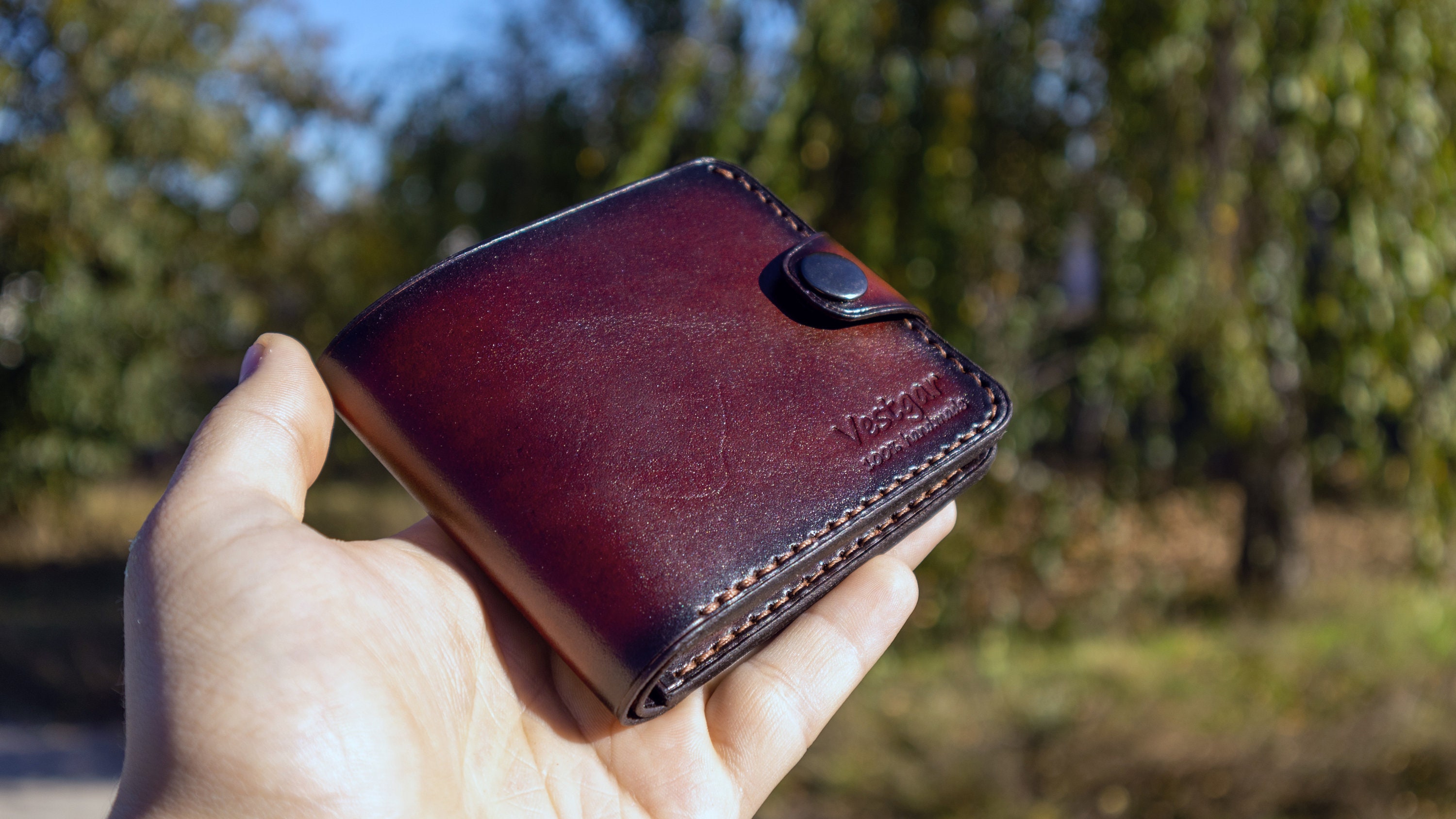 Bifold PDF Sewing Pattern, Leather Men's Bifold Wallet, Tutorial Video ...