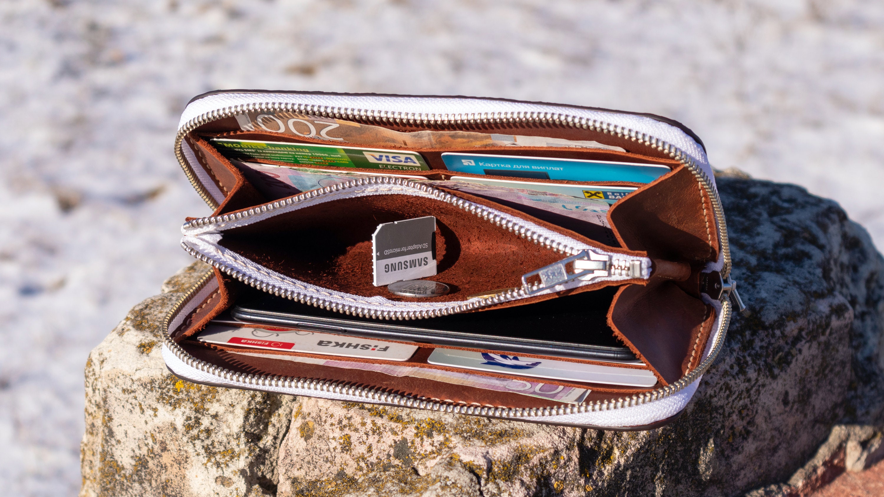 Leather Zip Wallet PDF Sewing Pattern, Purse, Long Wallet, Wallet With ...