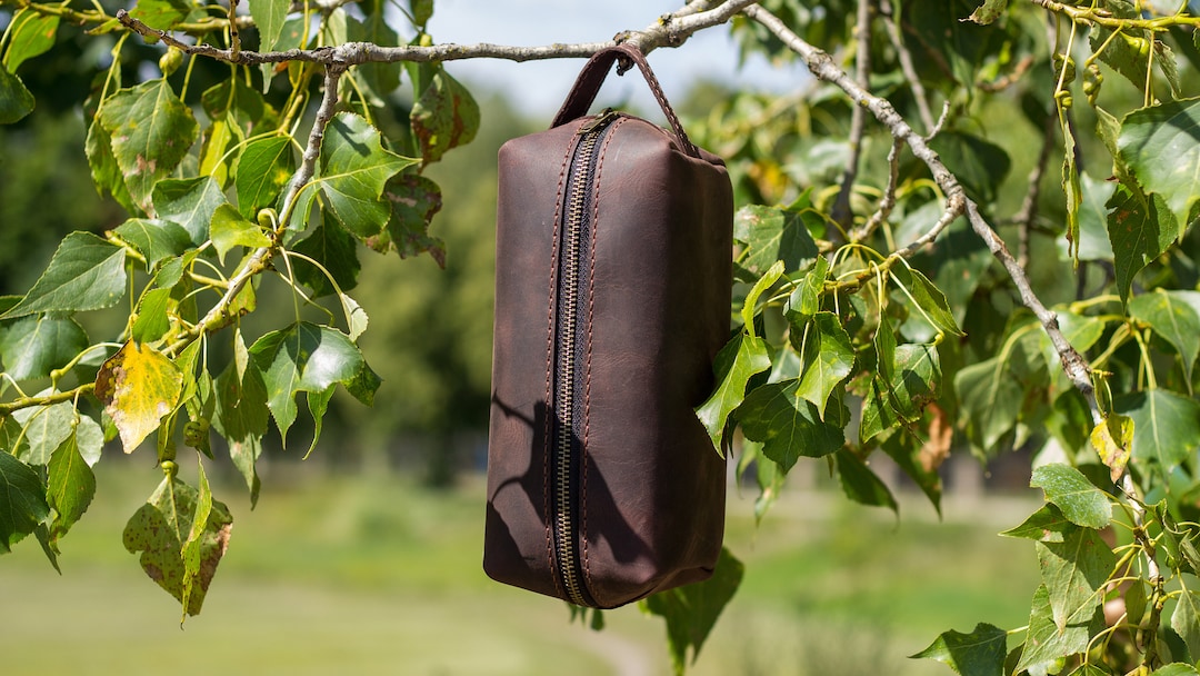 Cosmetics Dopp Kit PDF Sewing Pattern, Leather Dopp Kit, Toiletry Bag ...