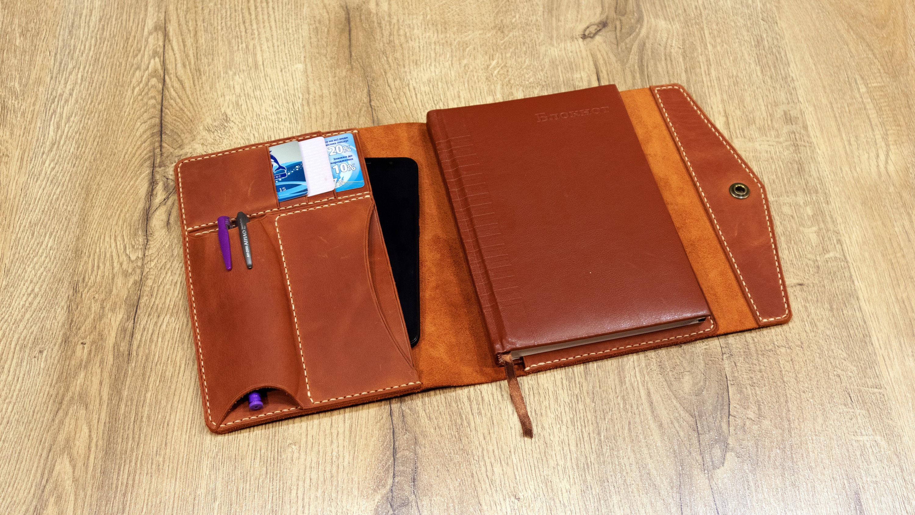 Leather A5 Diary Cover PDF Sewing Pattern, Leather Cover for Books ...