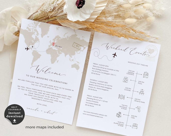 IVY Spring Wedding Invitation Template Bundle, Sunflower and Roses ...