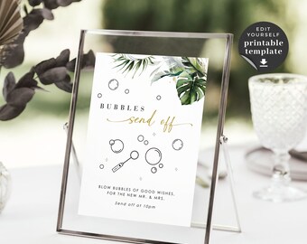 After Ceremony Bubble Sign - Etsy